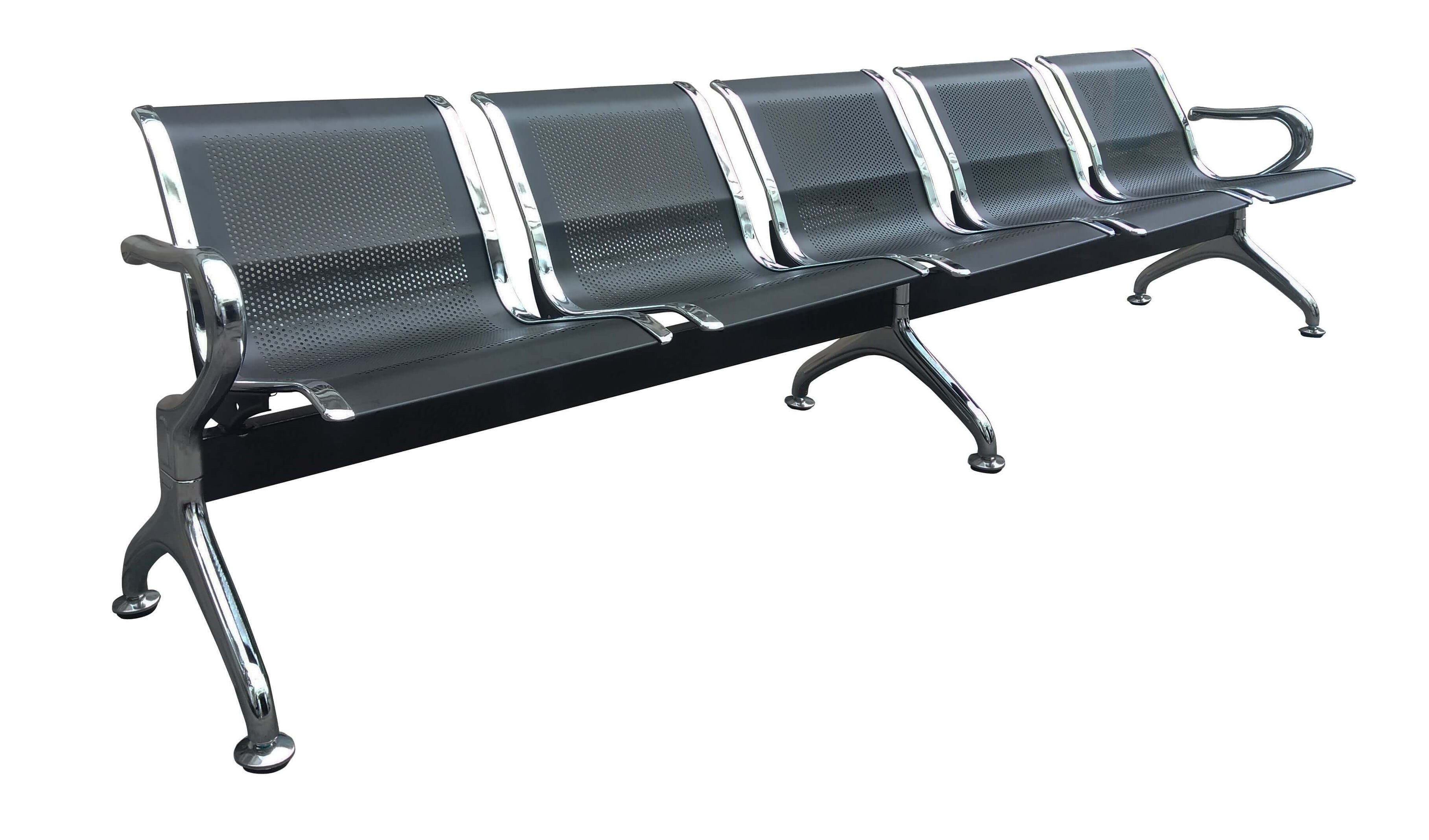 5 Seater Waiting Gang Chair, Steel, AC-X5