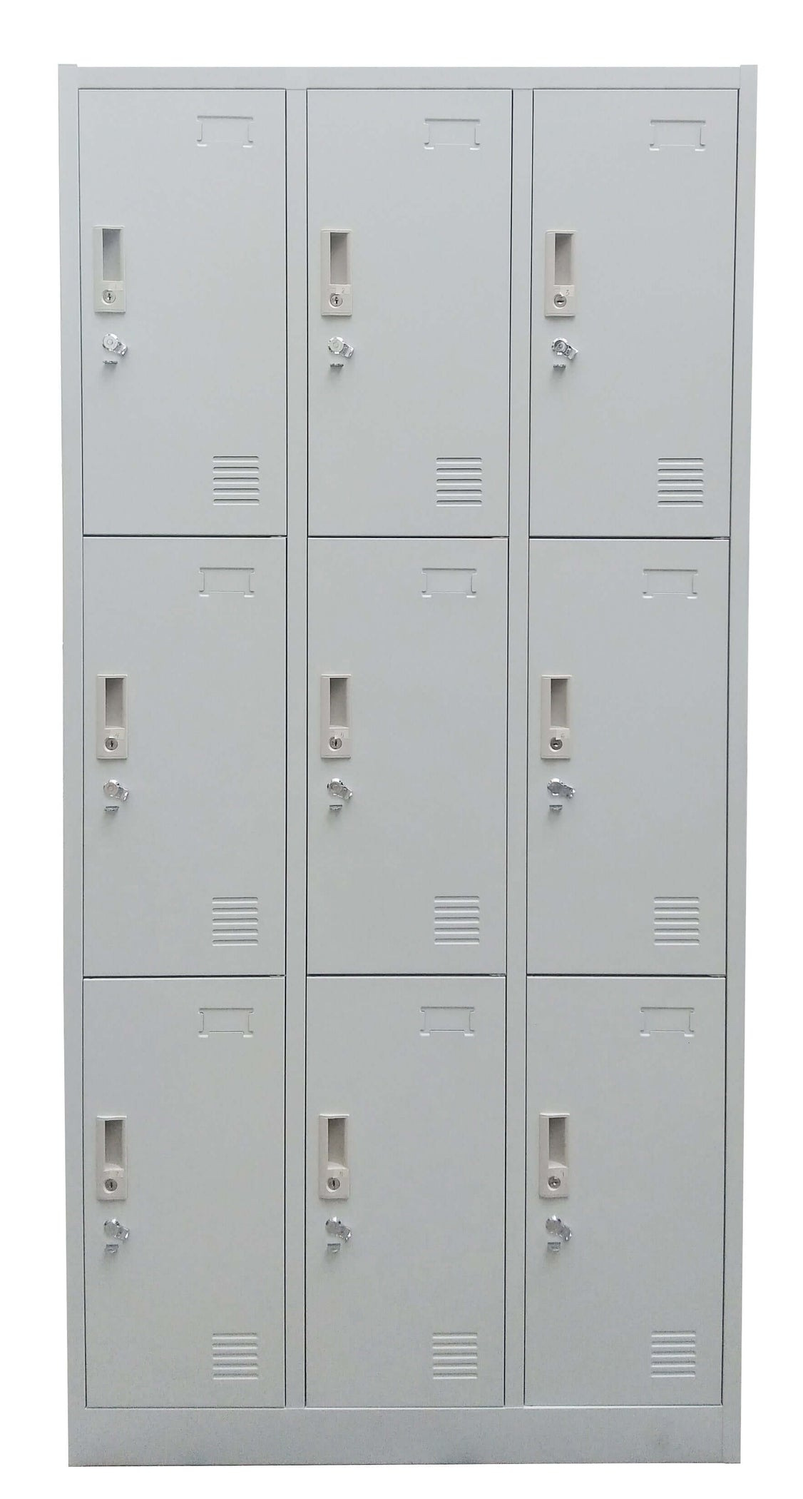 9 Door Metal Locker with Name Plate & Padlock Provision