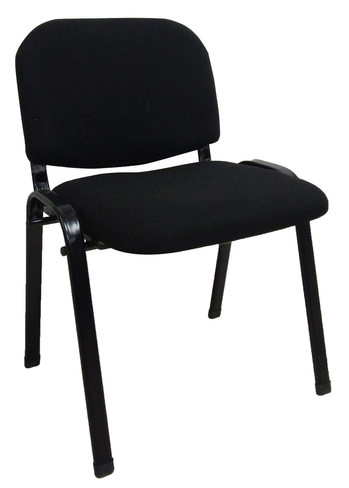 Side Waiting Fabric Chair, Black; VC 1008